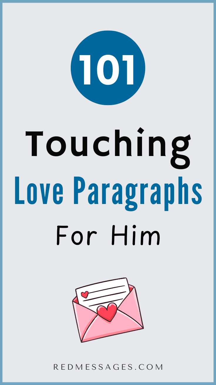 101 Love Paragraphs for Him to Make His Heart Melt - Red Messages