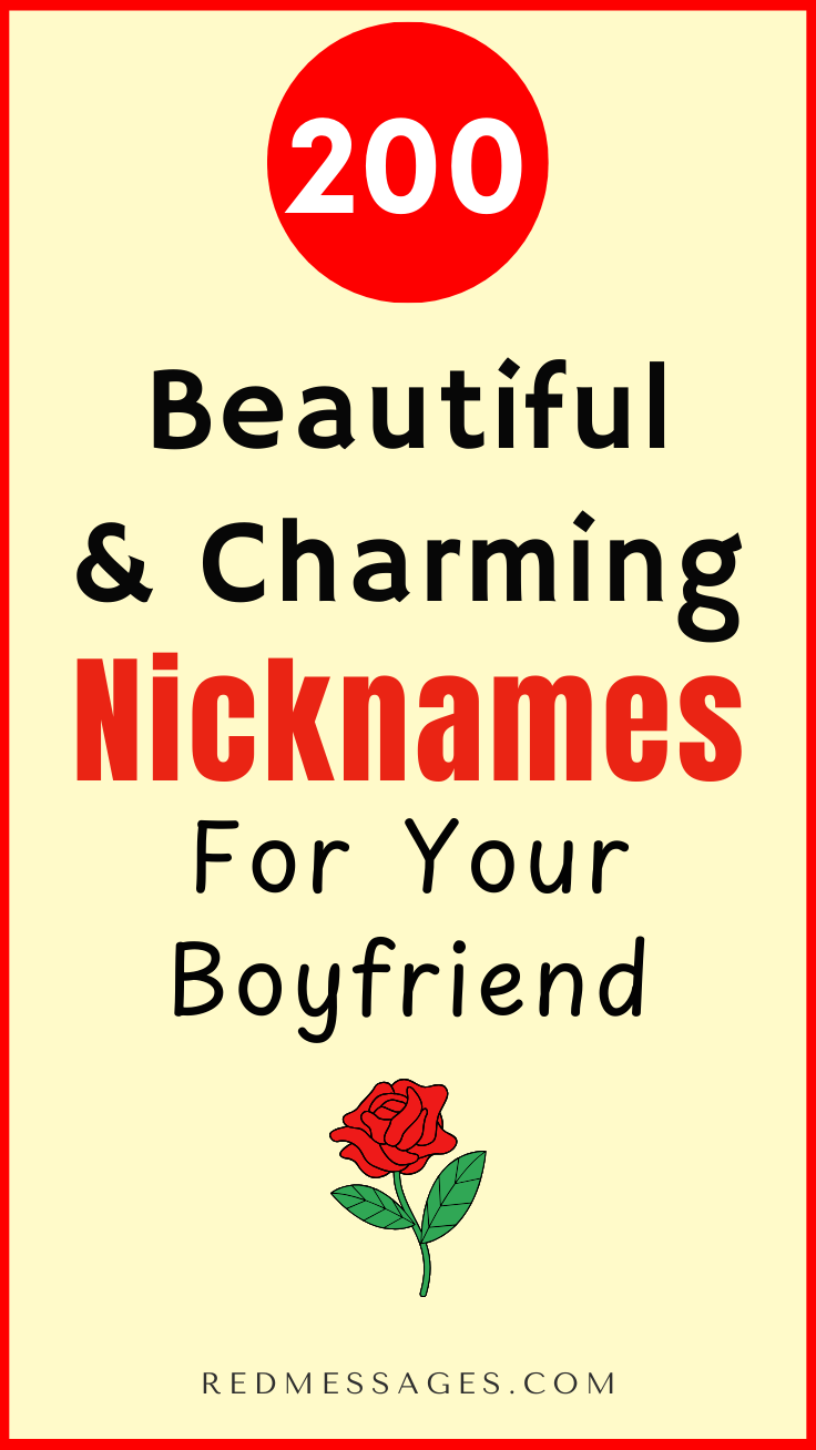 200 Cute & Sweet Nicknames For Your Boyfriend (With Meanings)