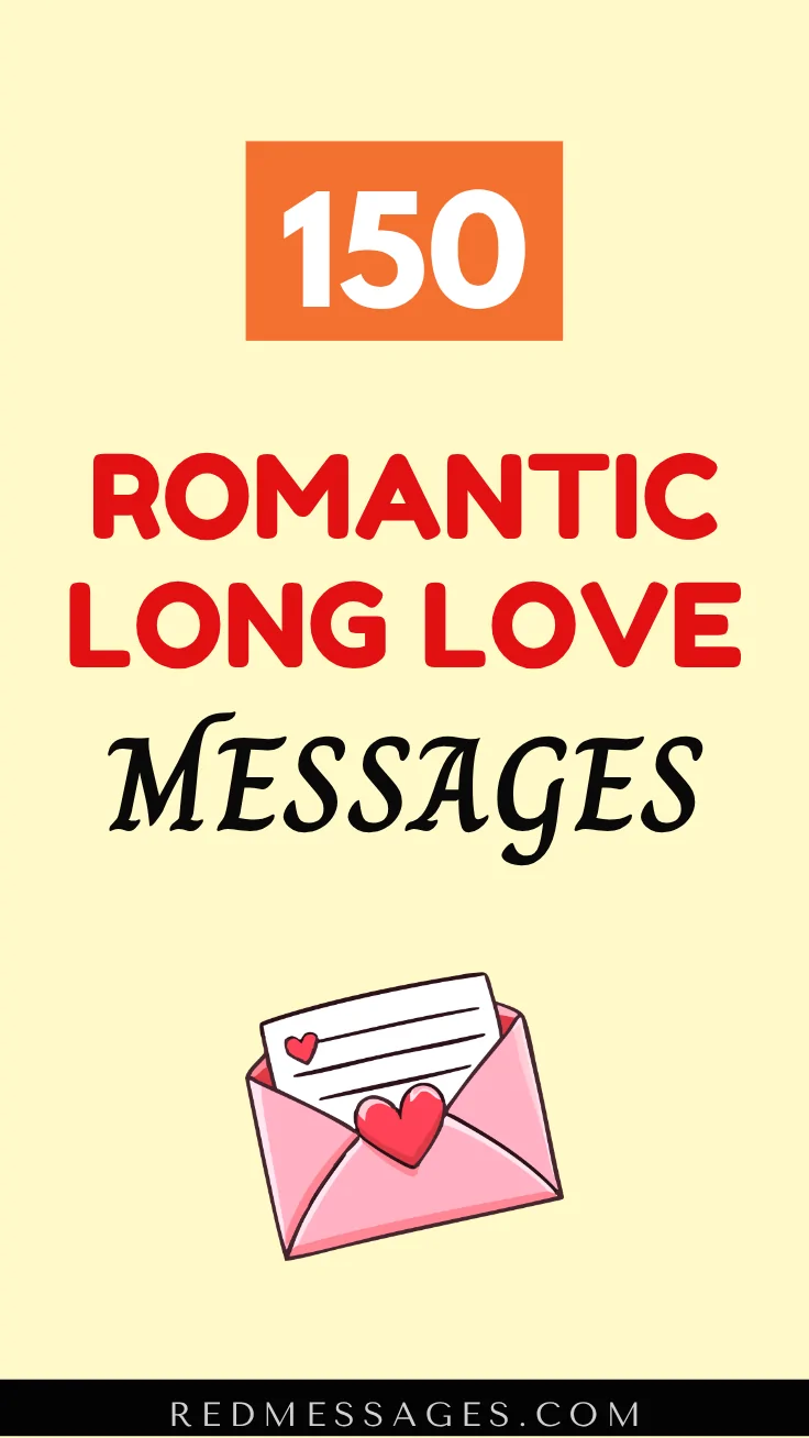 150 Long Love Messages That Touch the Heart 💖 - Red Messages