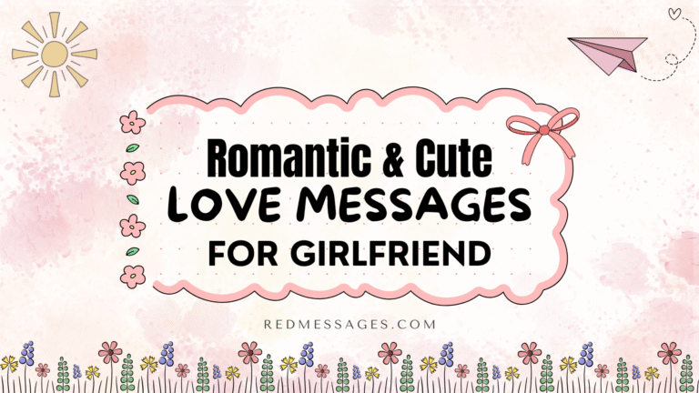 299 Romantic & Cute Love Messages For Girlfriend - Red Messages