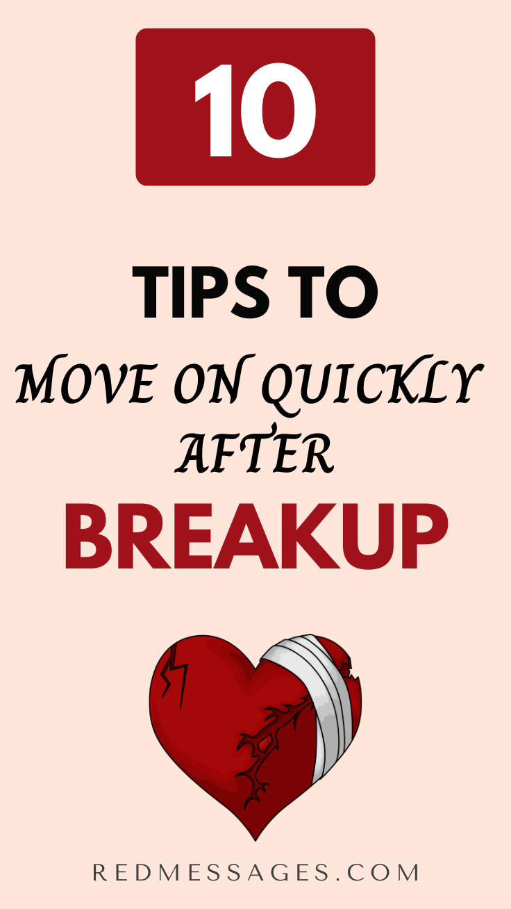 How To Get Over A Breakup Fast - Red Messages