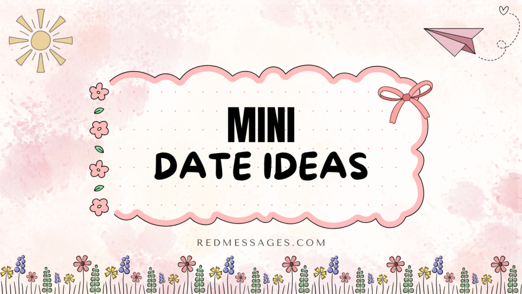 20 Mini-Date Ideas To Keep The Spark Alive - Red Messages