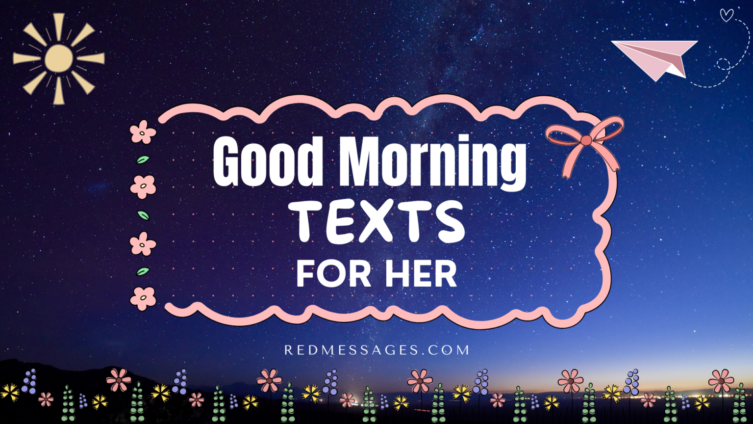 120 Cute Good Night Texts To Keep Him Thinking Of You All Night - Red ...